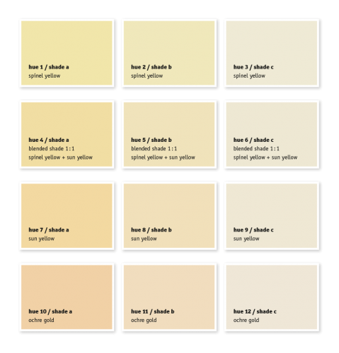 Colour Chart Wall Paints & Plasters - KREIDEZEIT Naturfarben GmbH