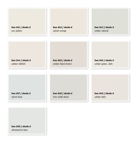 Colour Chart Wall Paints & Plasters - KREIDEZEIT Naturfarben GmbH