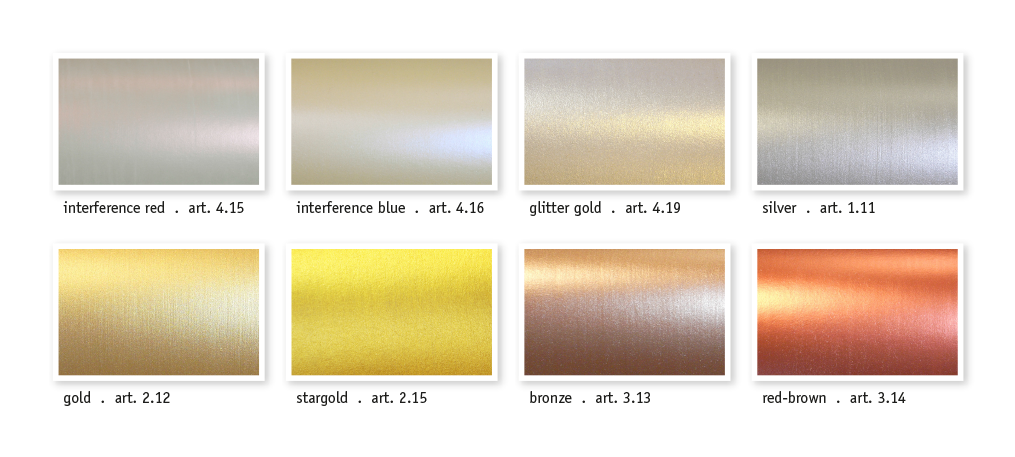 Pigment Guide Pearl Gloss Pigments - KREIDEZEIT Naturfarben GmbH