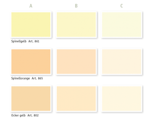 Farbkarte Wandfarben & Putze (72 Farbtöne) - Kreidezeit Naturfarben